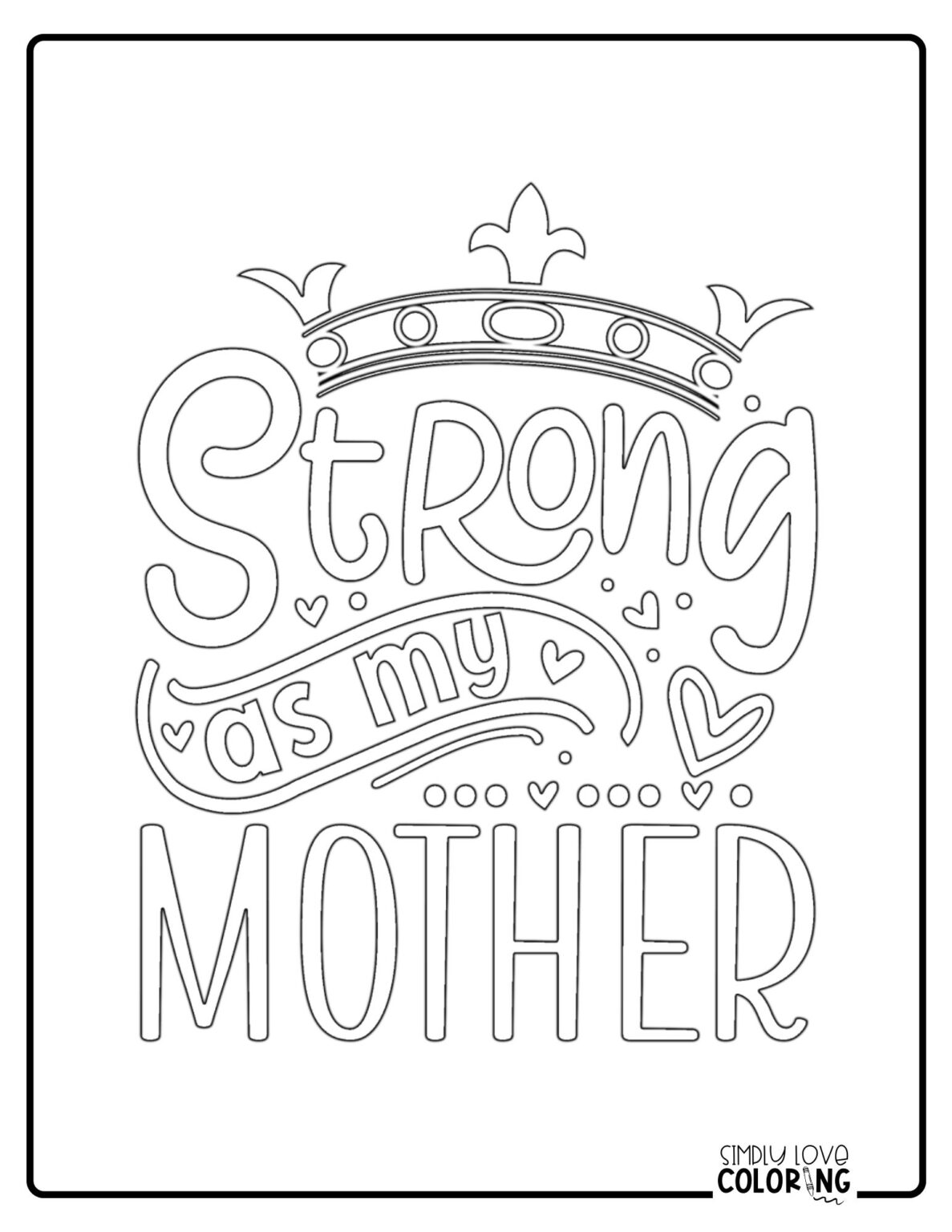 35 Mother's Day Coloring Pages (Free PDF Printables) - Simply Love Coloring