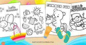 40 Cute Summer Coloring Pages (Free PDF Printables) - Simply Love Coloring