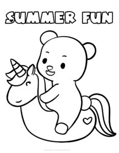 40 Cute Summer Coloring Pages (Free PDF Printables) - Simply Love Coloring