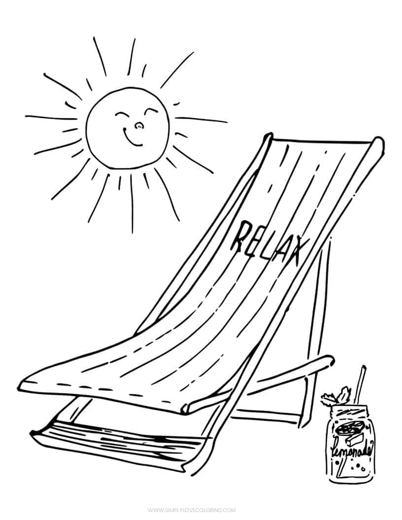 Summer Coloring Pages (Free PDF Printables) - Simply Love Coloring