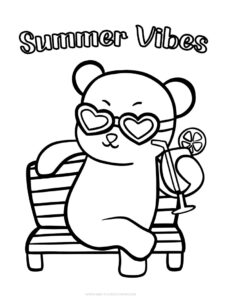 40 Cute Summer Coloring Pages (Free PDF Printables) - Simply Love Coloring