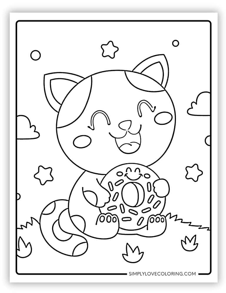 47 Cute Cat Coloring Pages (Free PDF Printables) - Simply Love Coloring