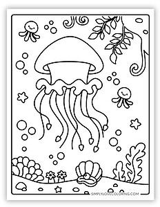 32 Jellyfish Coloring Pages (Free PDF Printables) - Simply Love Coloring