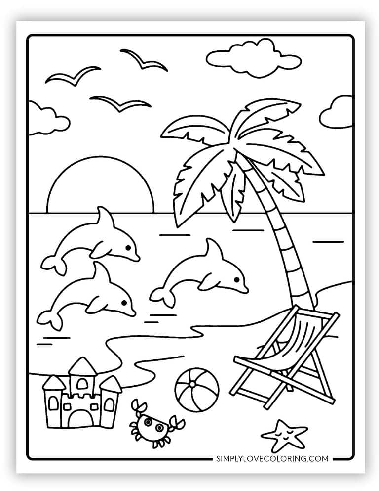 46 Dolphin Coloring Pages (Free PDF Printables) - Simply Love Coloring