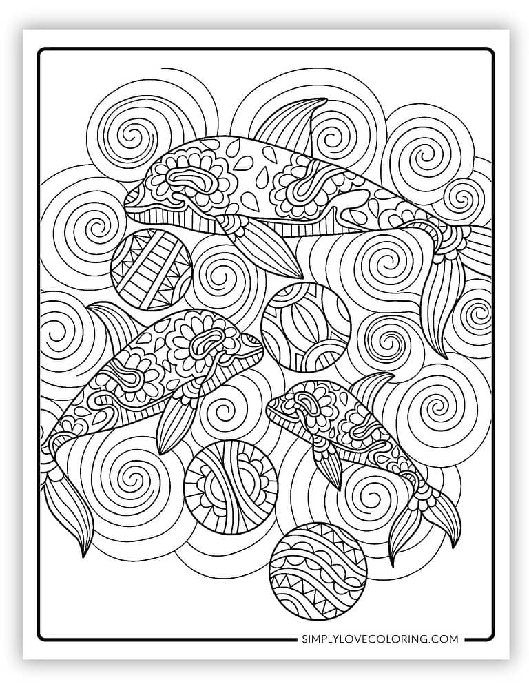 46 Dolphin Coloring Pages (Free PDF Printables) - Simply Love Coloring