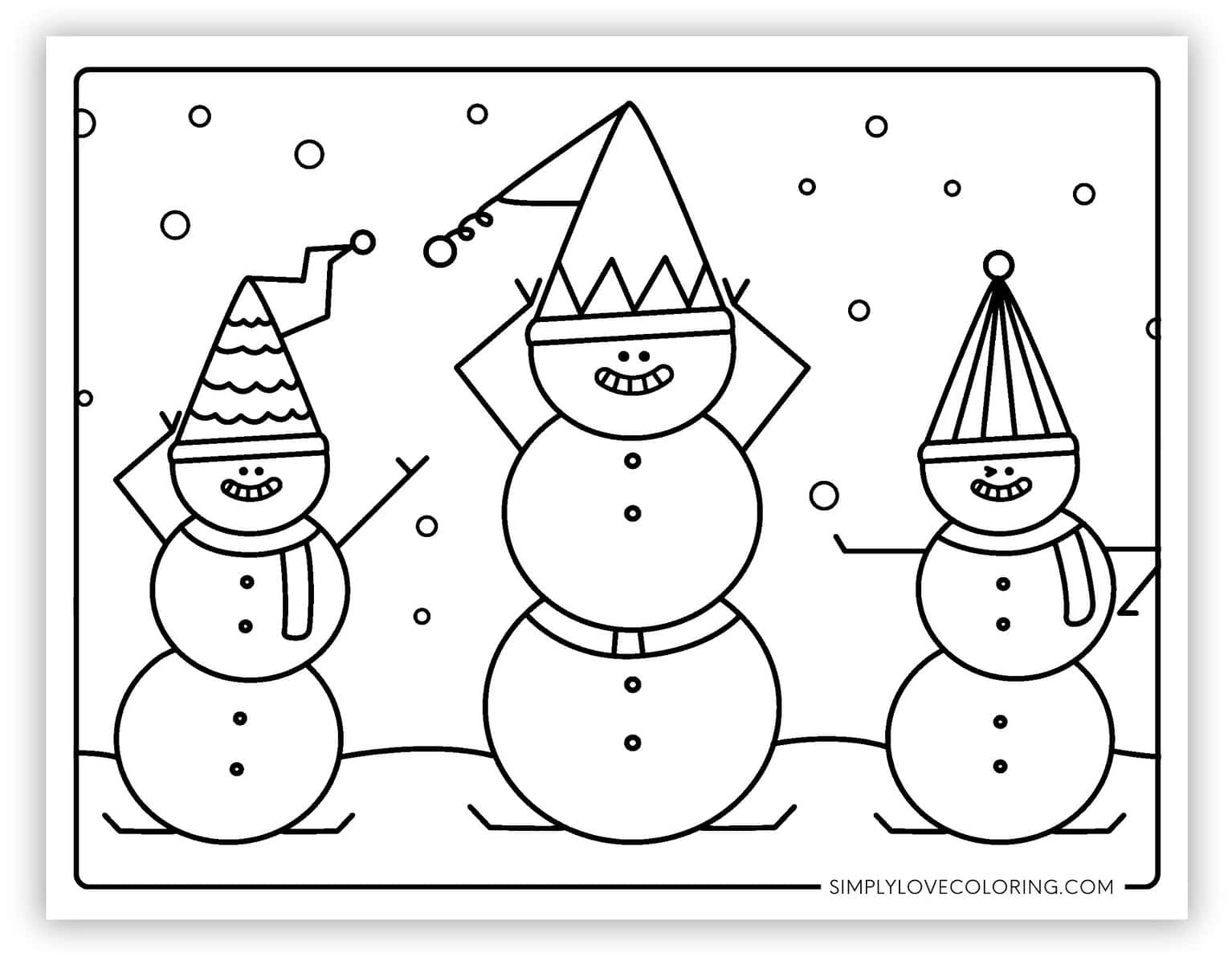 29 Winter Coloring Pages (Free PDF Printables) - Simply Love Coloring