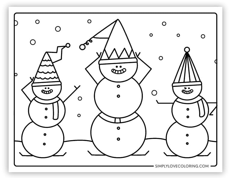 29 Winter Coloring Pages (Free PDF Printables) - Simply Love Coloring