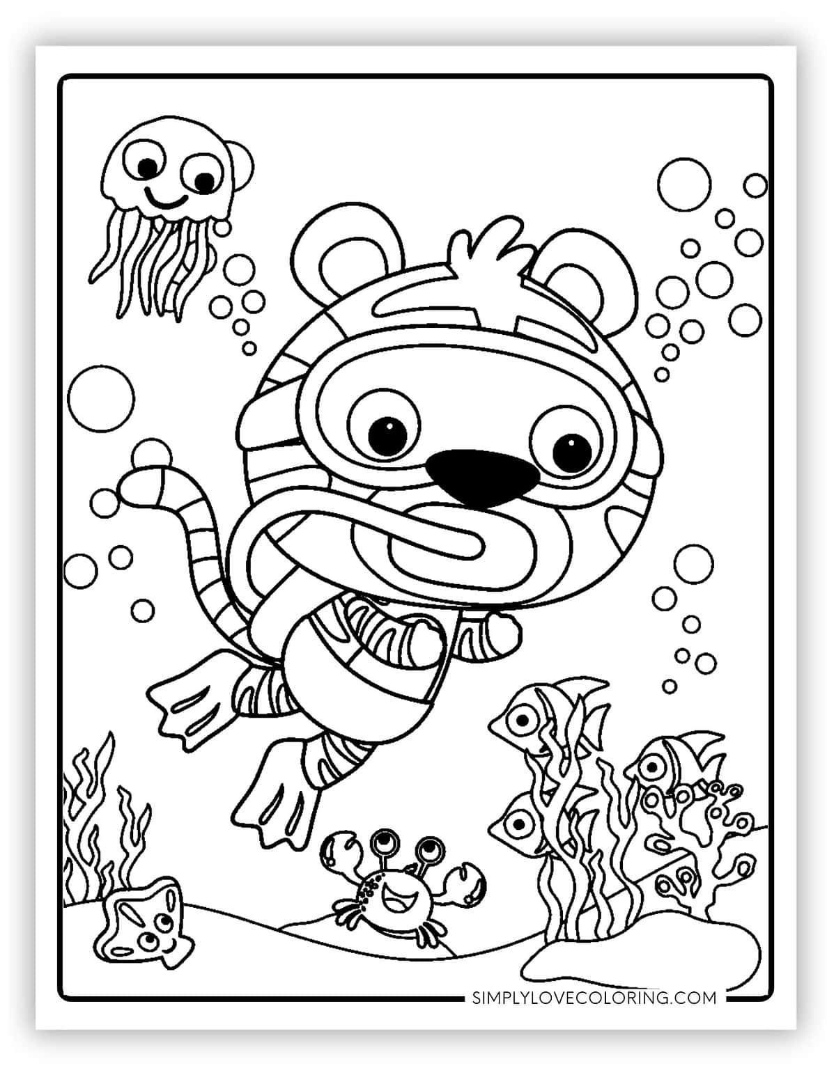 45 Sea Life Coloring Pages (Free PDF Printables) - Simply Love Coloring