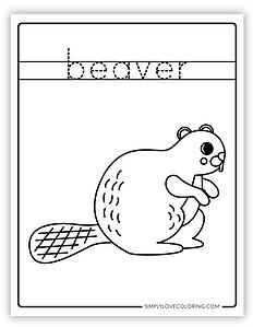 32 Beaver Coloring Pages (Free PDF Printables) - Simply Love Coloring
