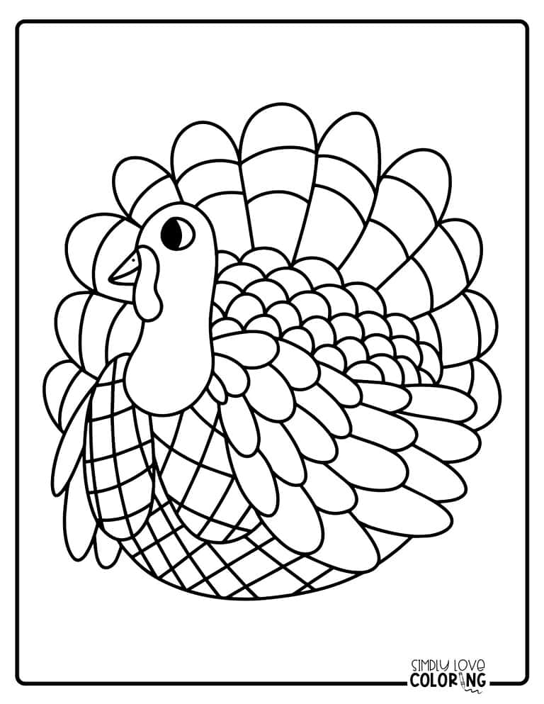Turkey Coloring Pages (Free PDF Printables) - Simply Love Coloring