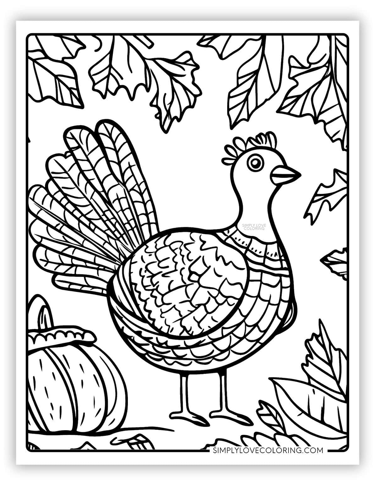 Turkey Coloring Pages (Free PDF Printables) - Simply Love Coloring