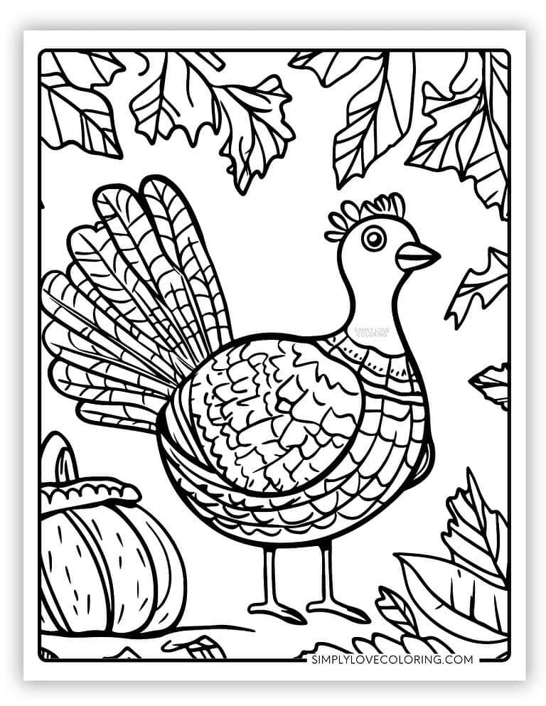 Turkey Coloring Pages (Free PDF Printables) - Simply Love Coloring