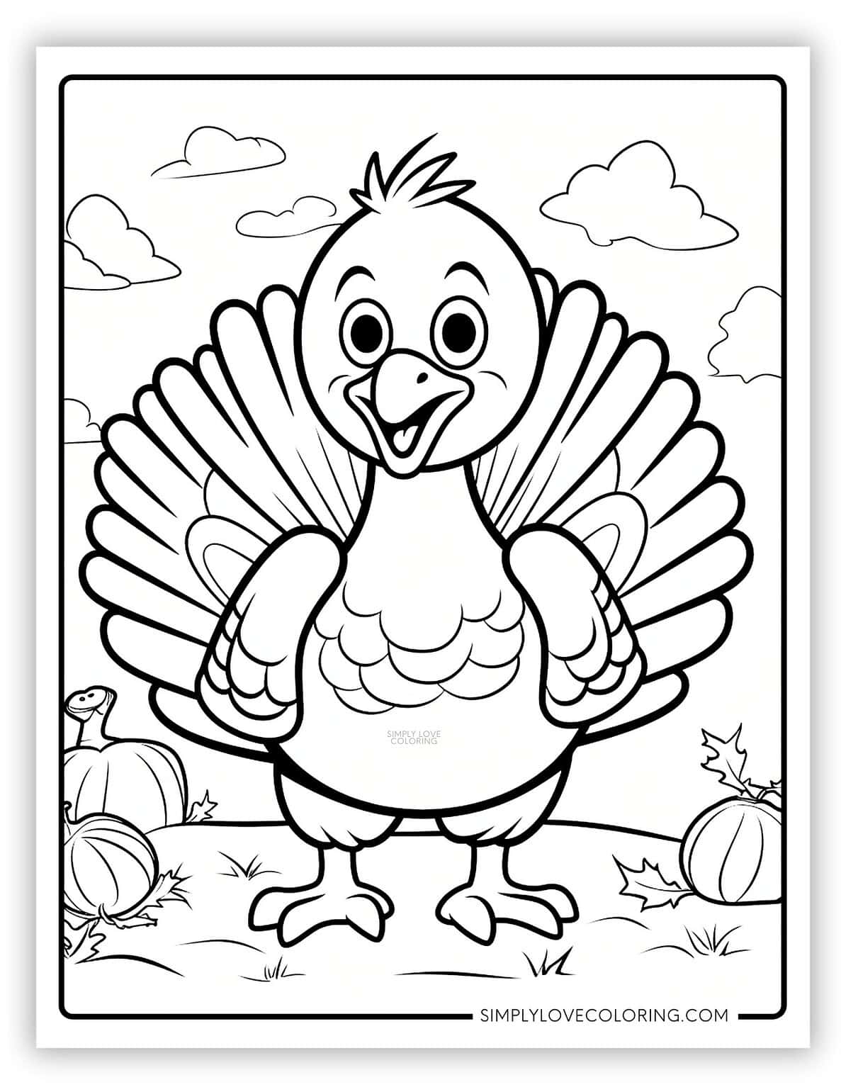 Turkey Coloring Pages (Free PDF Printables) - Simply Love Coloring