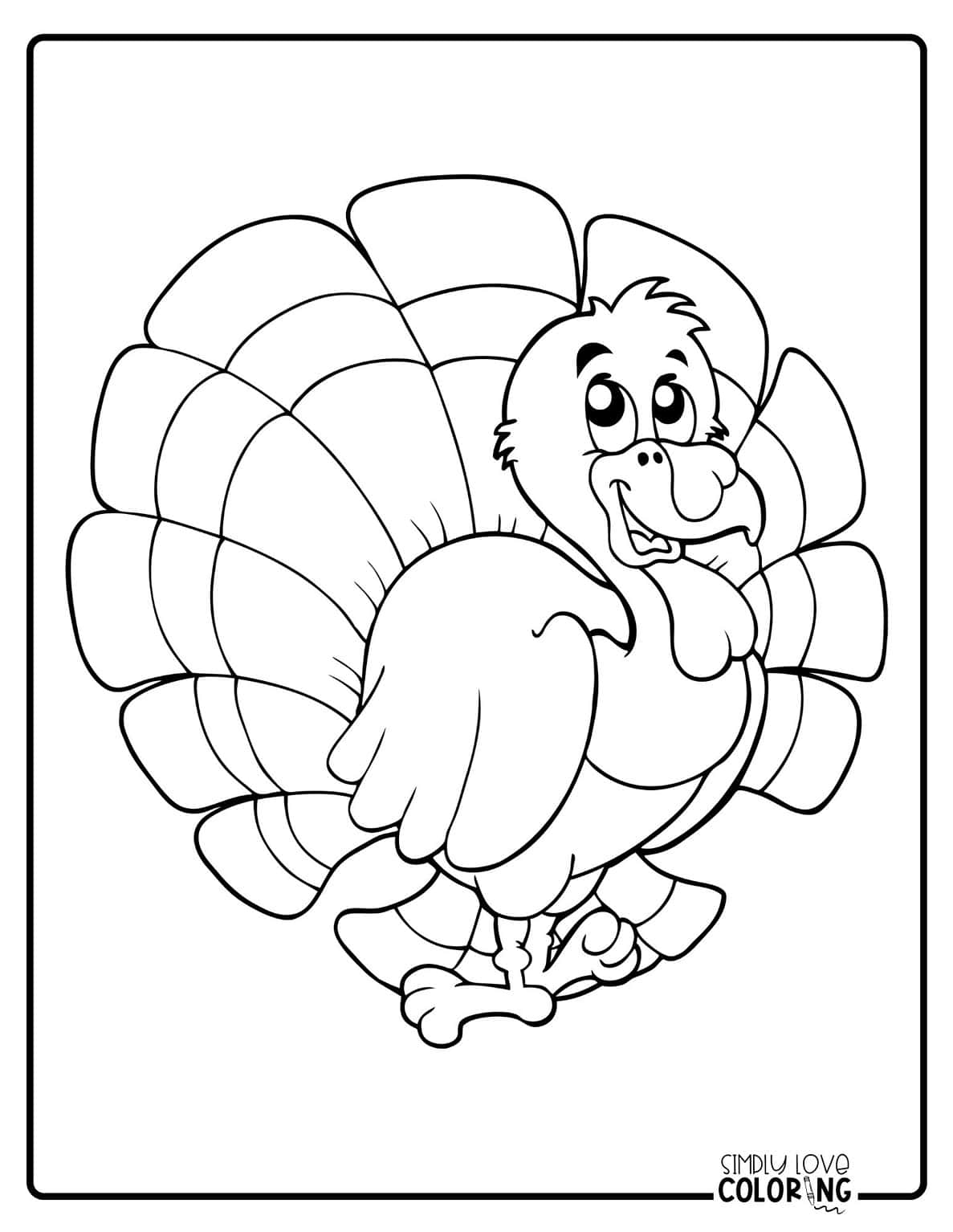 Turkey Coloring Pages (Free PDF Printables) - Simply Love Coloring