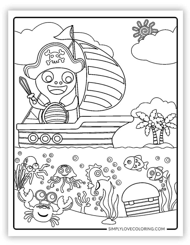 45 Sea Life Coloring Pages (Free PDF Printables) - Simply Love Coloring
