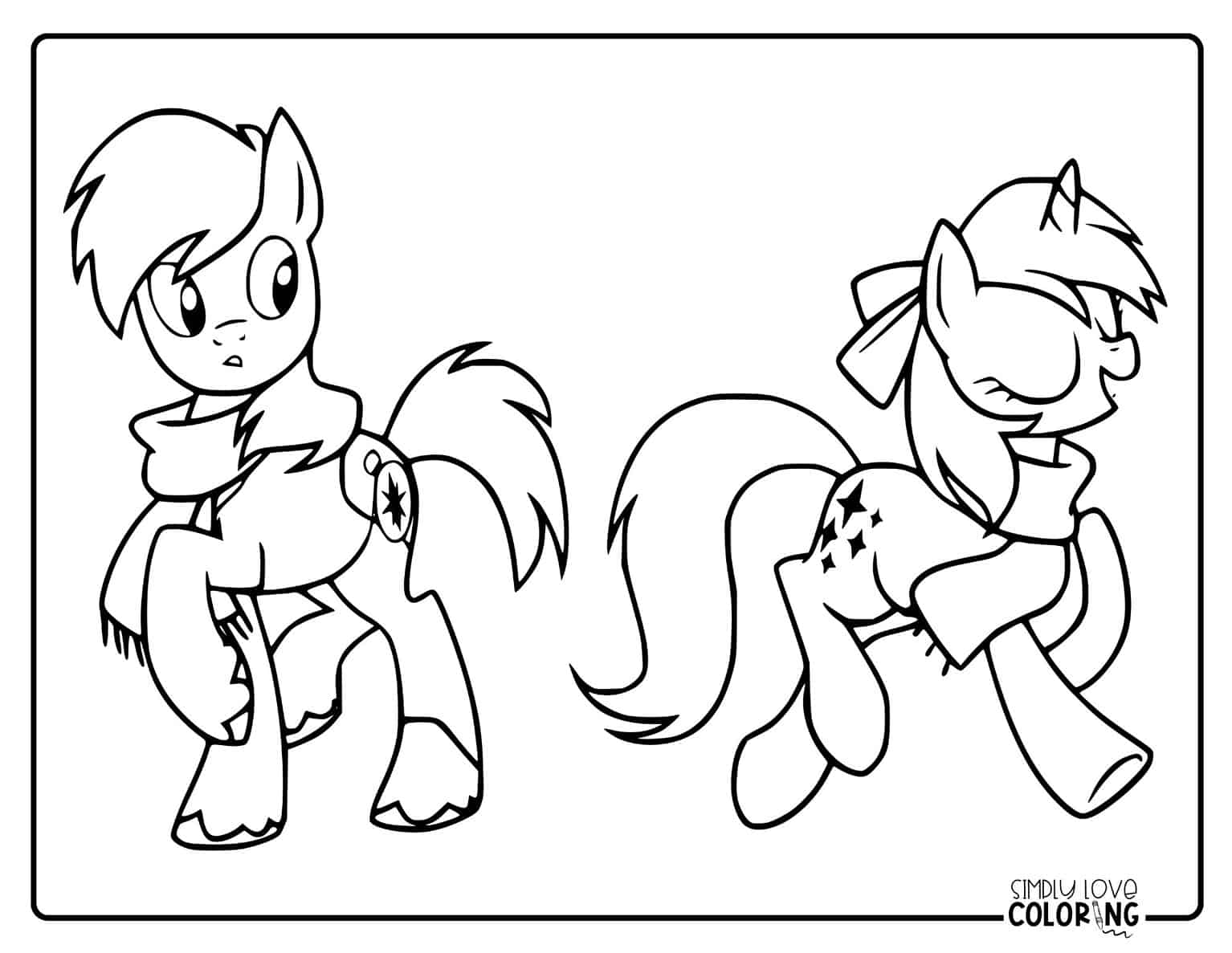 88 My Little Pony Coloring Pages (Free PDF Printables) - Simply Love ...