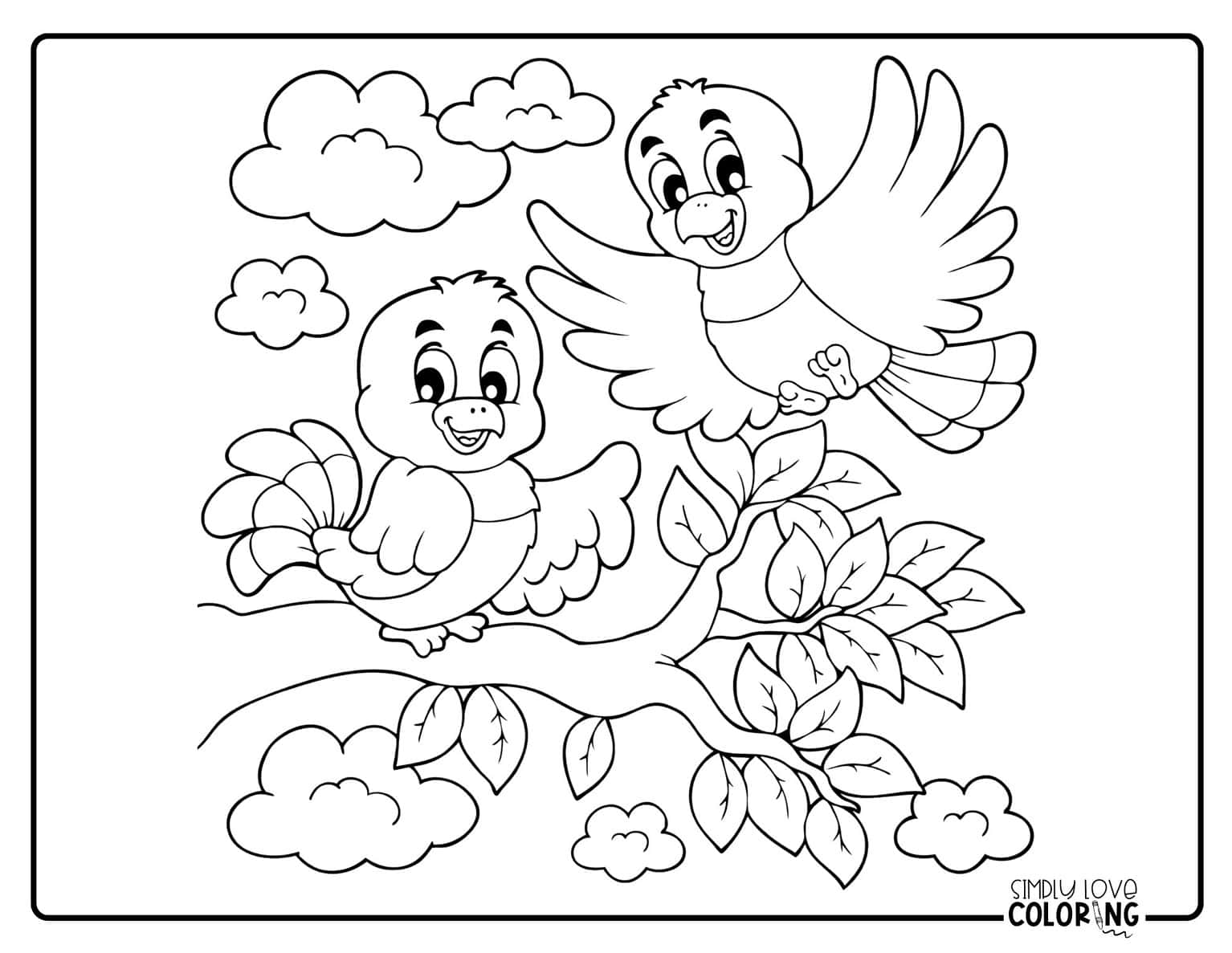 138 Bird Coloring Pages (Free PDF Printables) - Simply Love Coloring