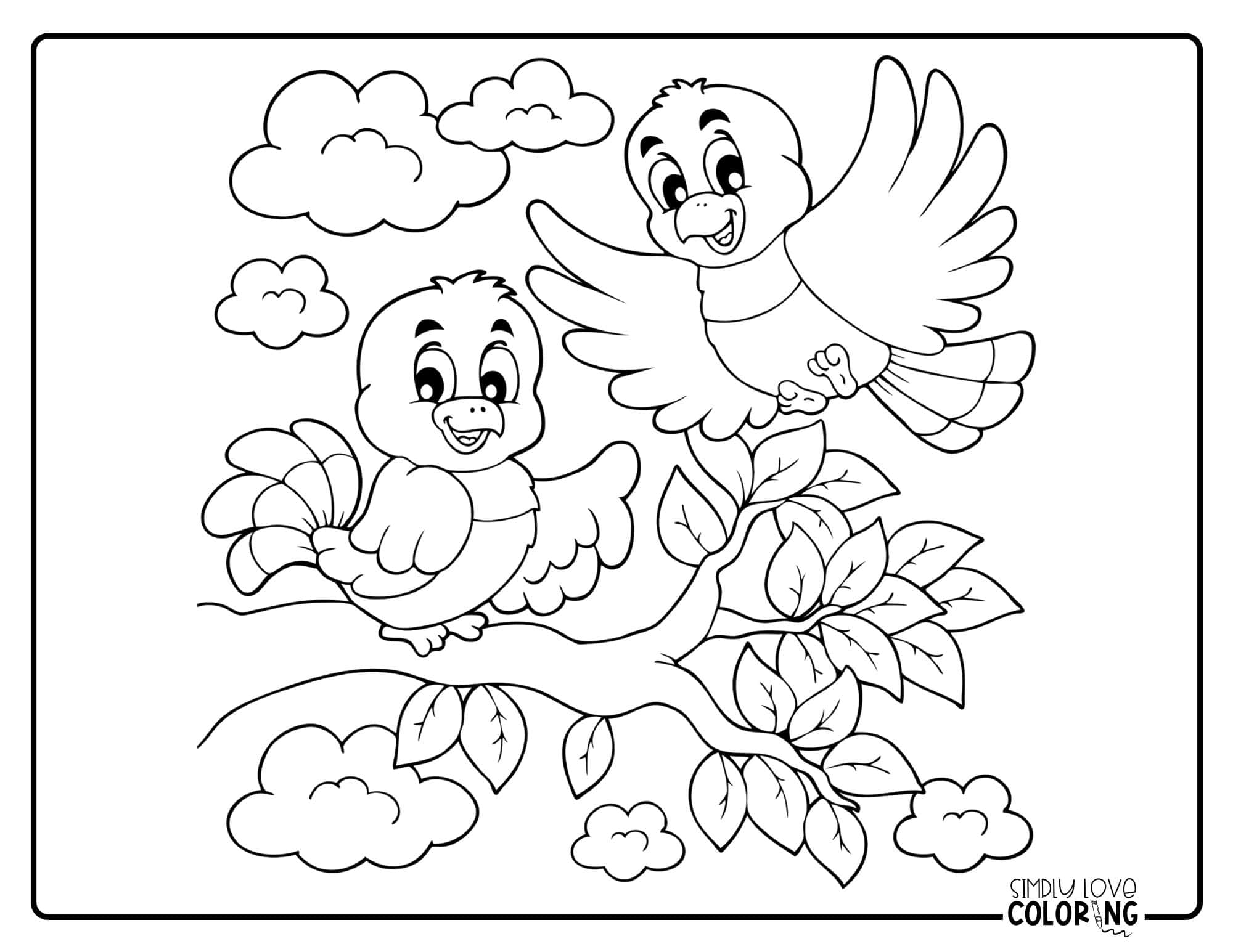 Free Other Bird Coloring Pages (Free PDF Printables) - Simply Love Coloring