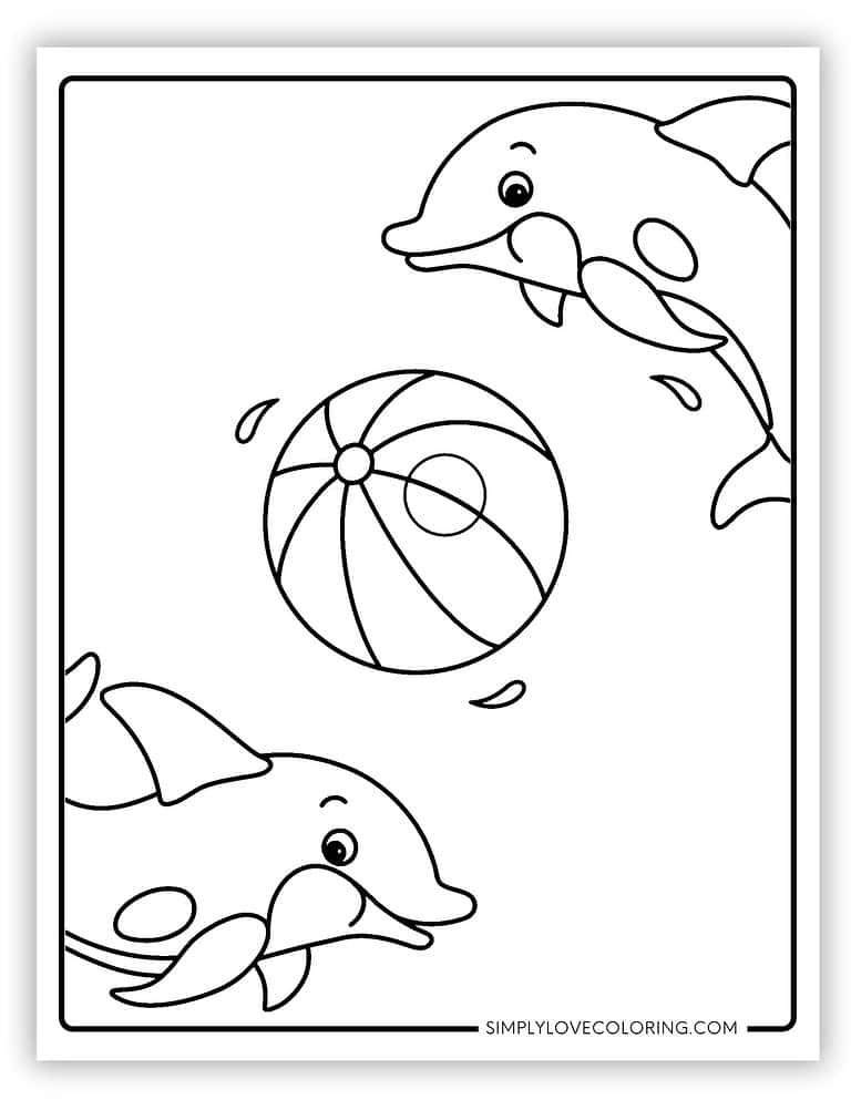 46 Dolphin Coloring Pages (Free PDF Printables) - Simply Love Coloring
