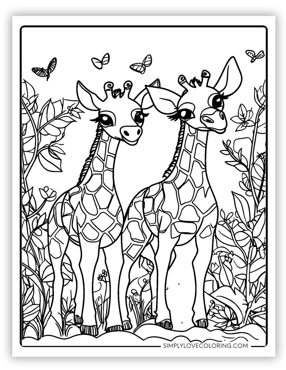 27 Giraffe Coloring Pages (Free PDF Printables) - Simply Love Coloring