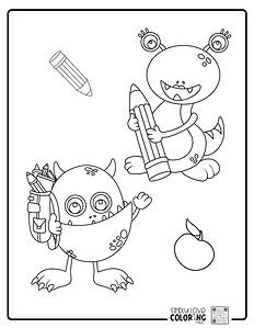 97 Back to School Coloring Pages (Free PDF Printables) - Simply Love ...