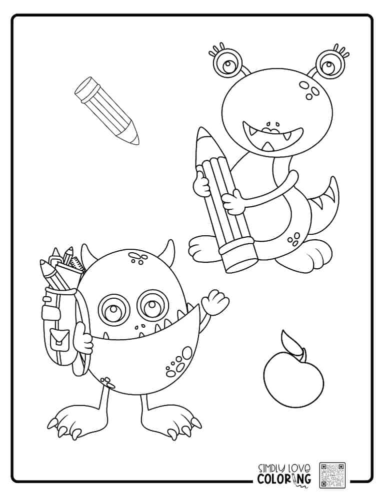97 Back to School Coloring Pages (Free PDF Printables) - Simply Love ...