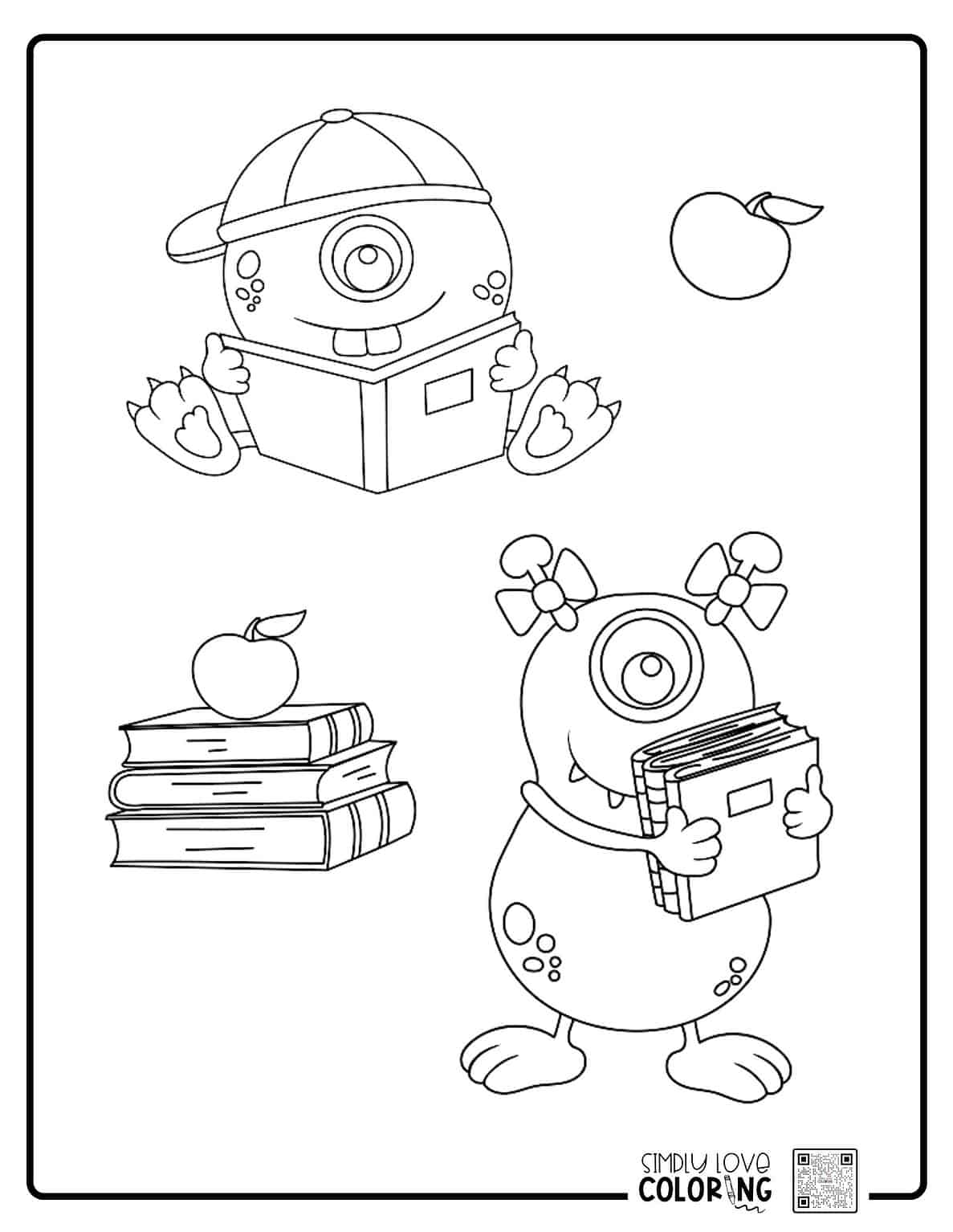 97 Back to School Coloring Pages (Free PDF Printables) - Simply Love ...