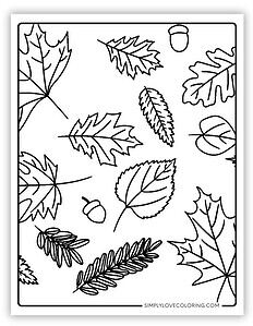 36 Fall Coloring Pages (Free PDF Printables) - Simply Love Coloring