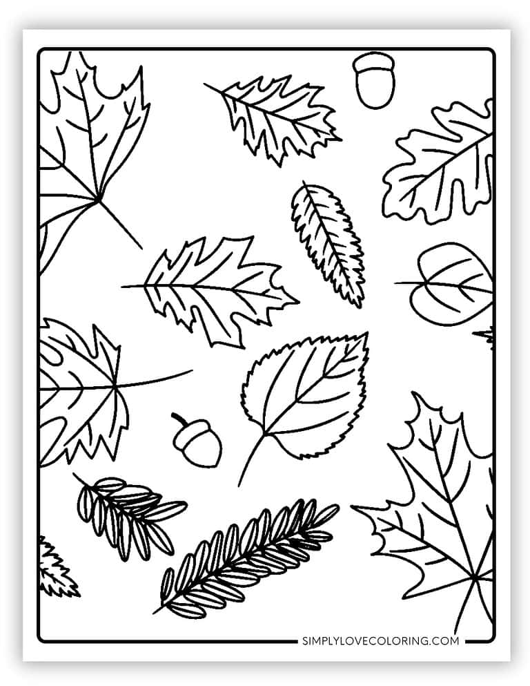 36 Fall Coloring Pages (Free PDF Printables) - Simply Love Coloring