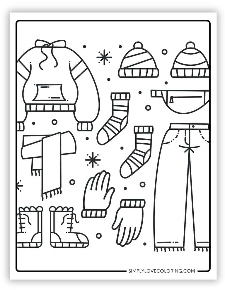 29 Winter Coloring Pages (Free PDF Printables) - Simply Love Coloring