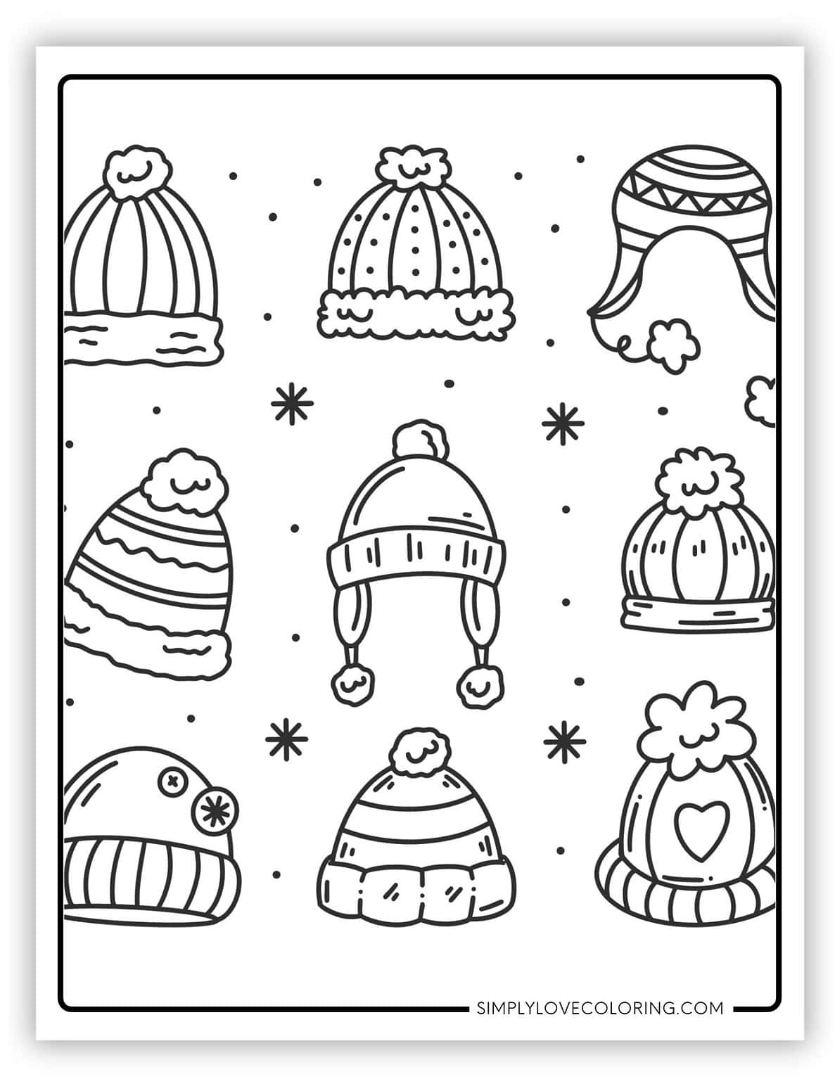 29 Winter Coloring Pages (Free PDF Printables) - Simply Love Coloring