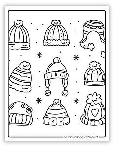 29 Winter Coloring Pages (Free PDF Printables) - Simply Love Coloring