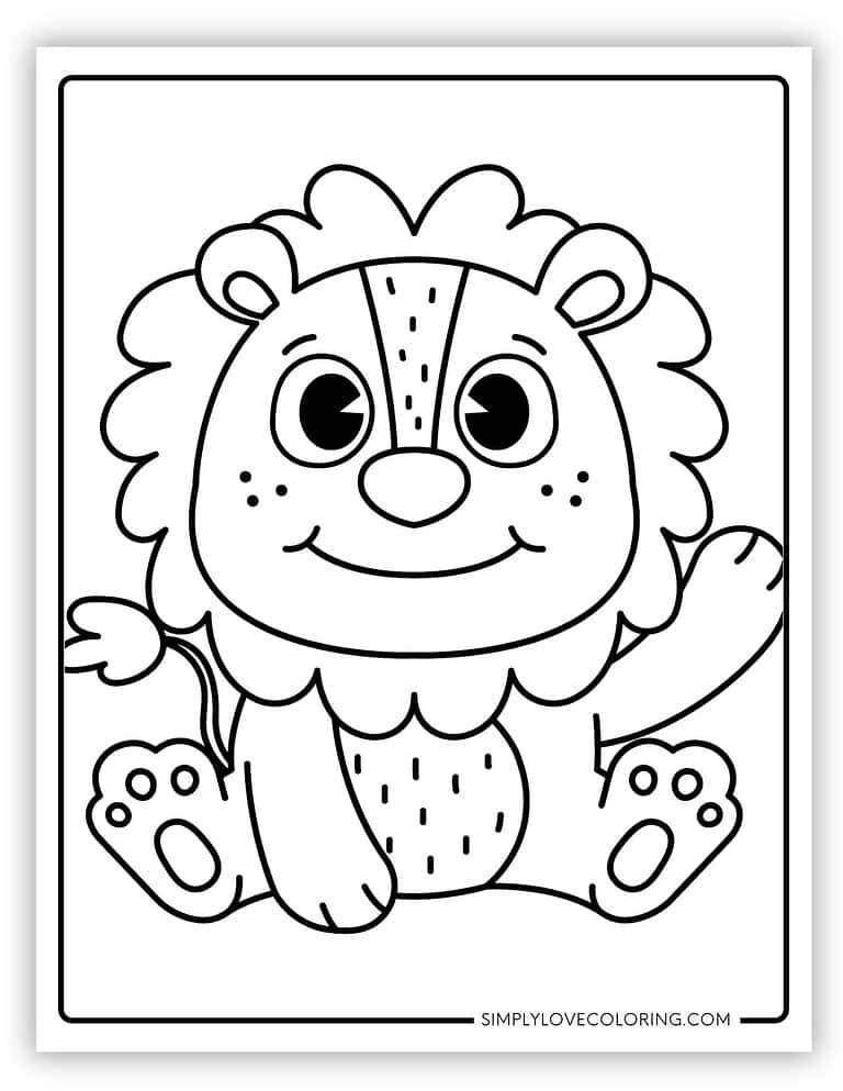 21 Lion Coloring Pages (Free PDF Printables) - Simply Love Coloring