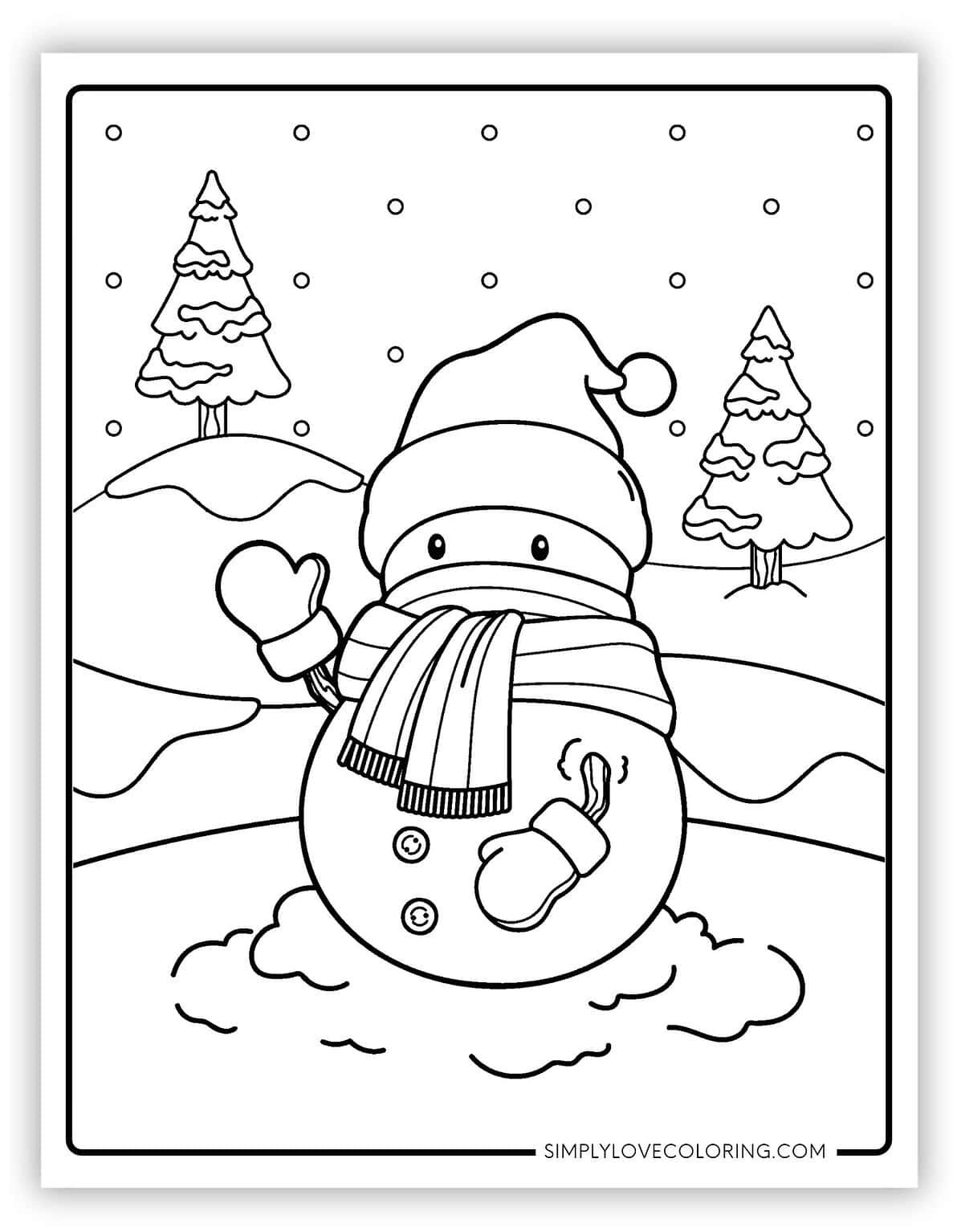 29 Winter Coloring Pages (Free PDF Printables) - Simply Love Coloring