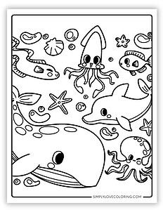 35 Whale Coloring Pages (Free PDF Printables) - Simply Love Coloring