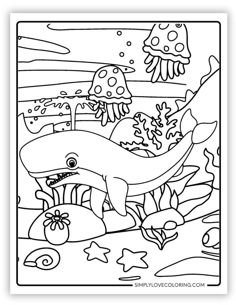 35 Whale Coloring Pages (Free PDF Printables) - Simply Love Coloring