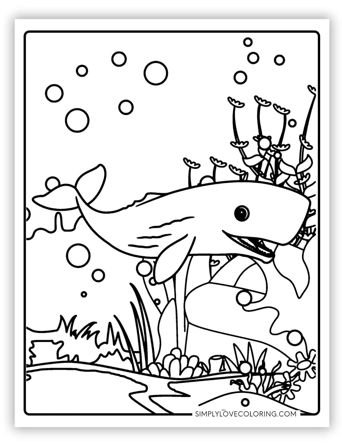 35 Whale Coloring Pages (Free PDF Printables) - Simply Love Coloring