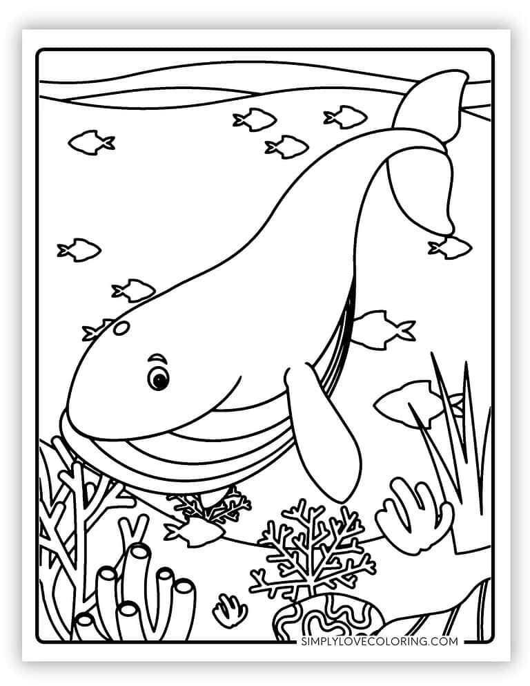 35 Whale Coloring Pages (Free PDF Printables) - Simply Love Coloring
