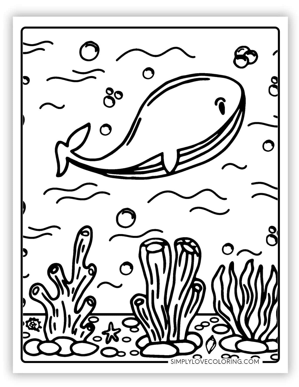 35 Whale Coloring Pages (Free PDF Printables) - Simply Love Coloring