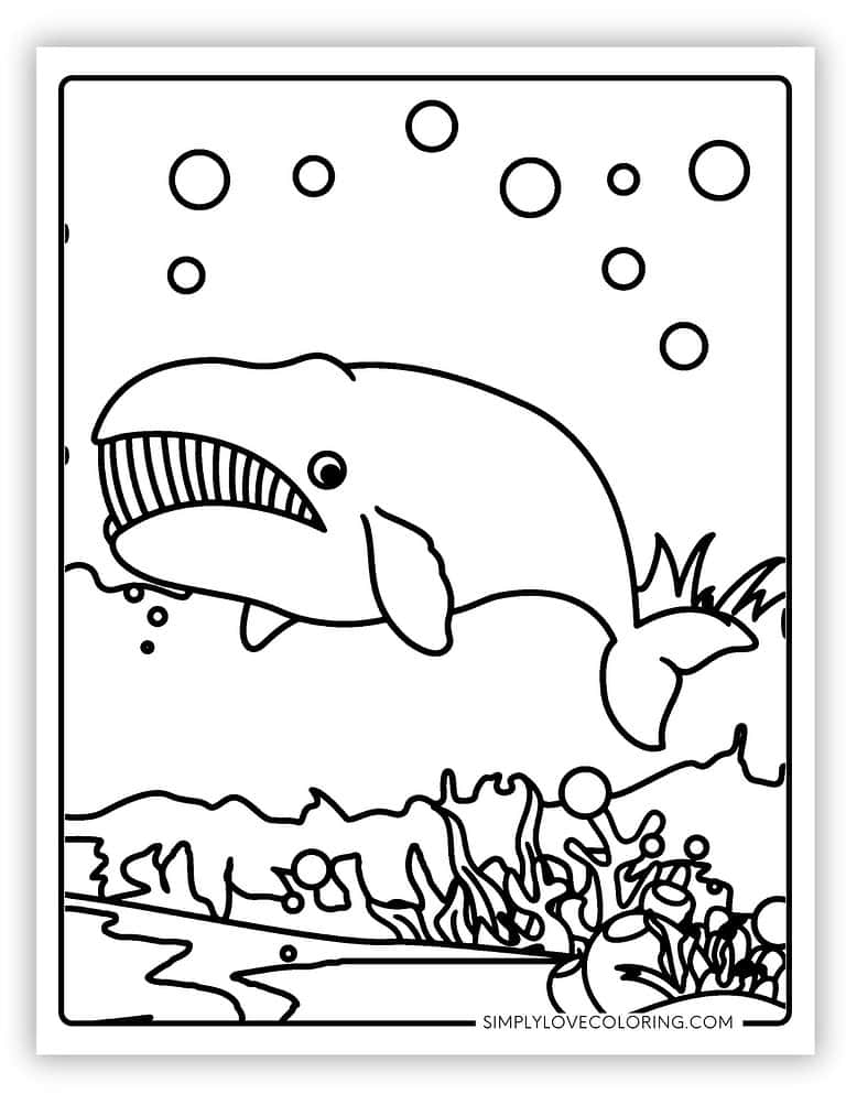 35 Whale Coloring Pages (Free PDF Printables) - Simply Love Coloring
