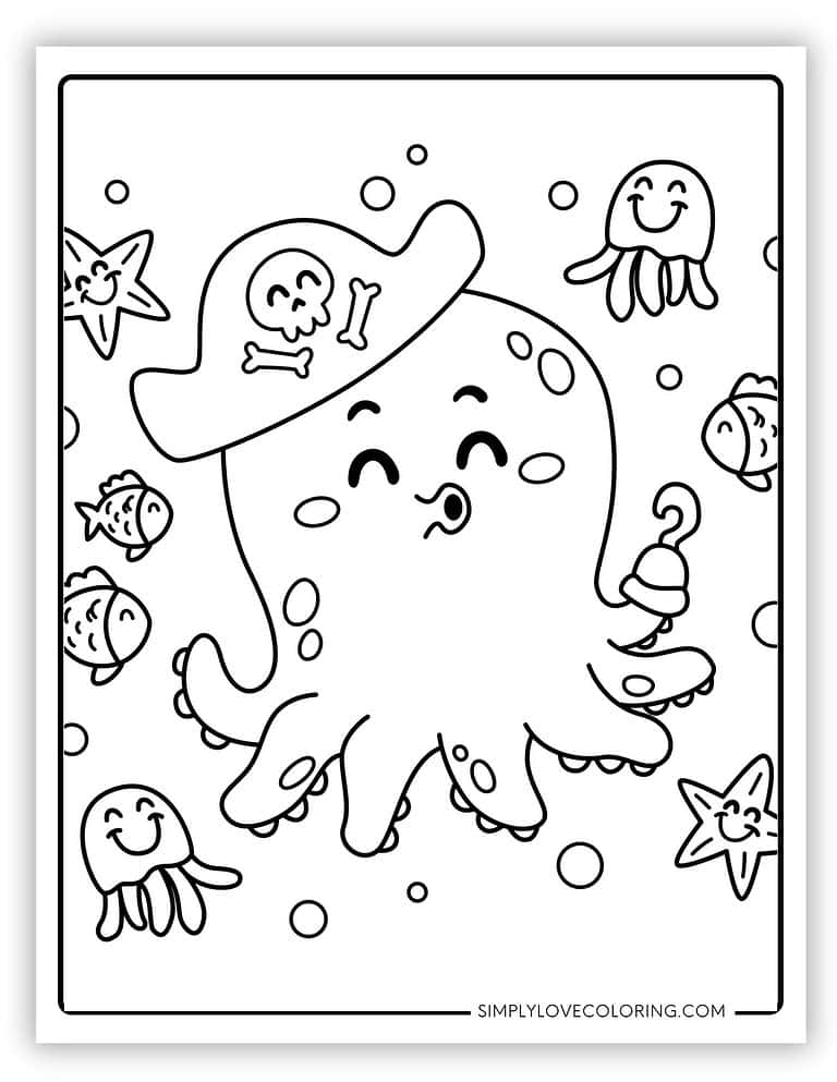 40 Octopus Coloring Pages (Free PDF Printables) - Simply Love Coloring
