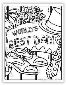 45 Father's Day Coloring Pages (Free PDF Printables) - Simply Love Coloring