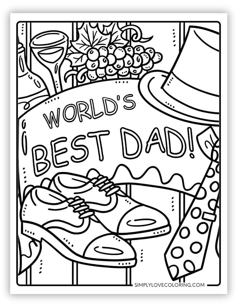 45 Father's Day Coloring Pages (Free PDF Printables) - Simply Love Coloring