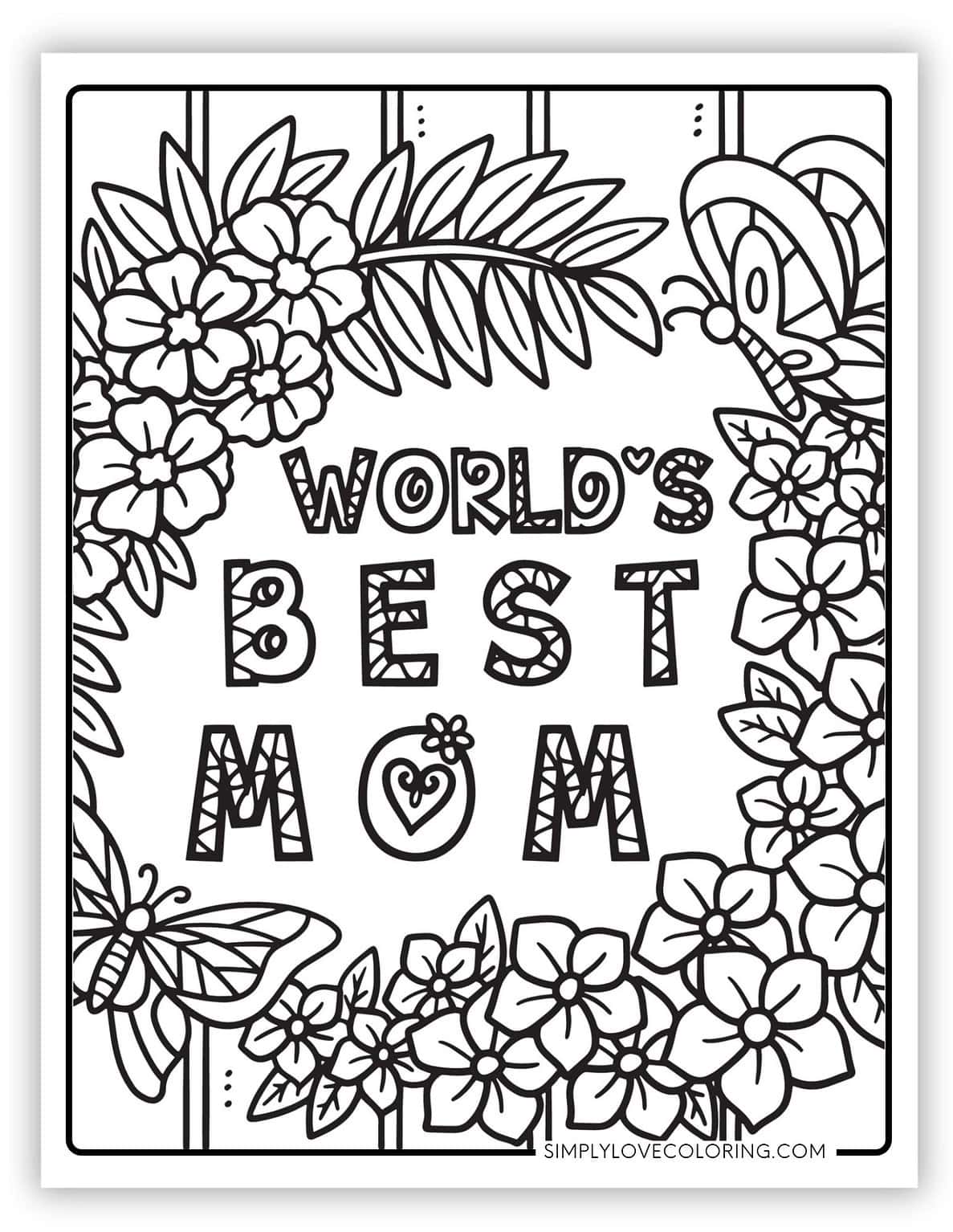 35 Mother's Day Coloring Pages (Free PDF Printables) - Simply Love Coloring