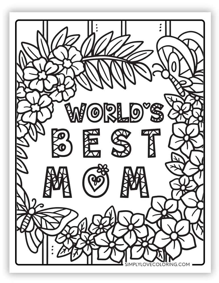 35 Mother's Day Coloring Pages (Free PDF Printables) - Simply Love Coloring