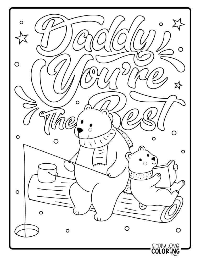Coloring Daddy Greetings Papa Hubpages Messages Sketch Coloring Page