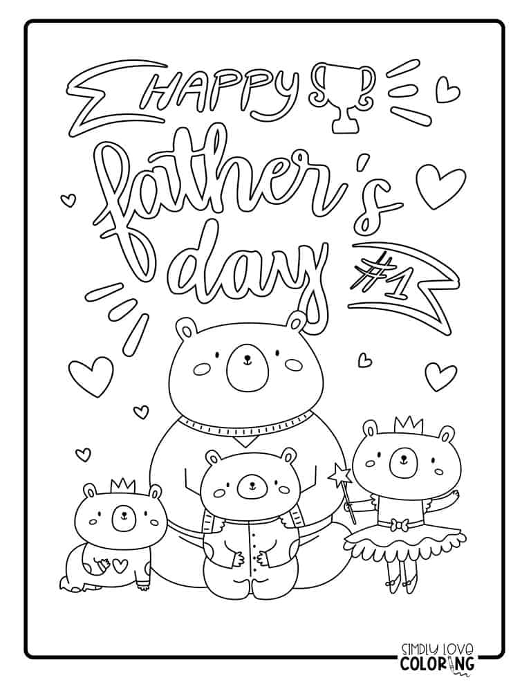 45 Father's Day Coloring Pages (Free PDF Printables) - Simply Love Coloring