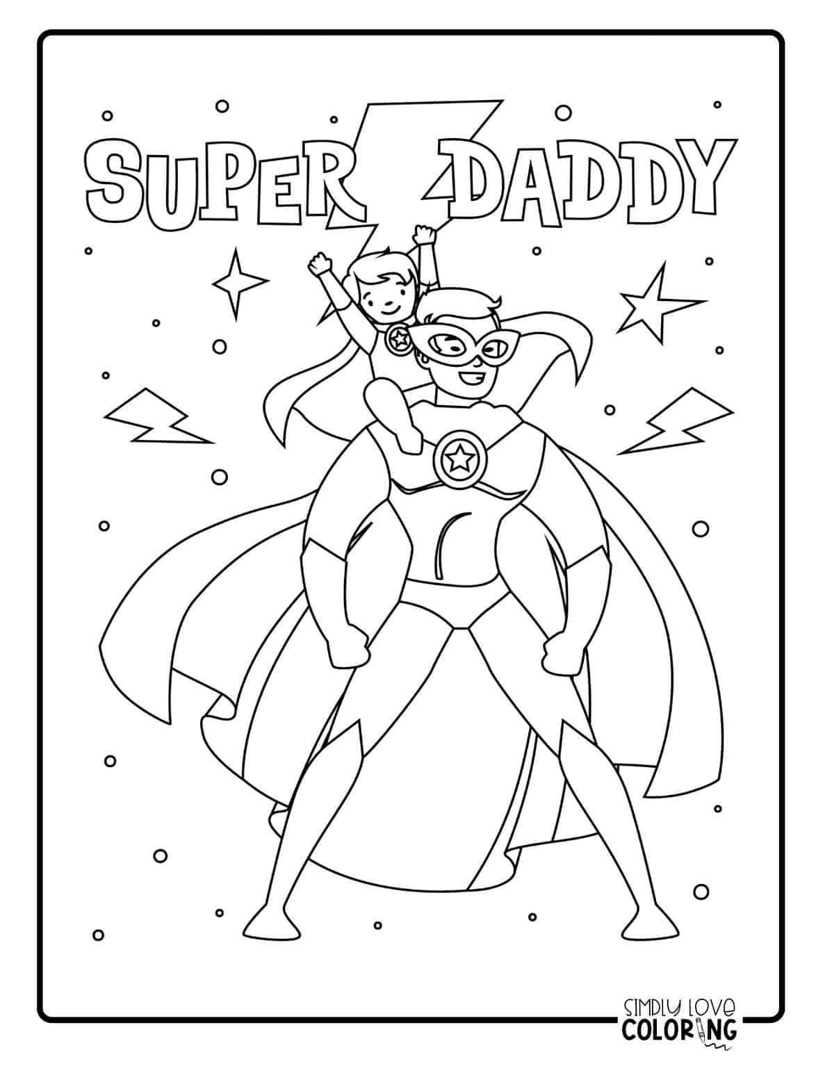 45 Father's Day Coloring Pages (Free PDF Printables) - Simply Love Coloring
