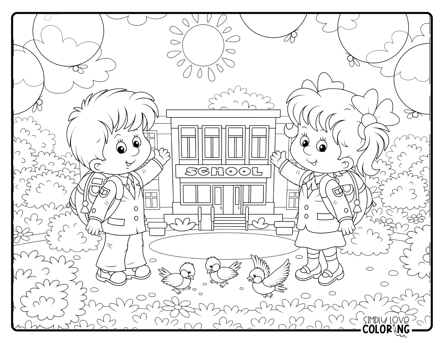 26 Building Coloring Pages (Free PDF Printables) - Simply Love Coloring