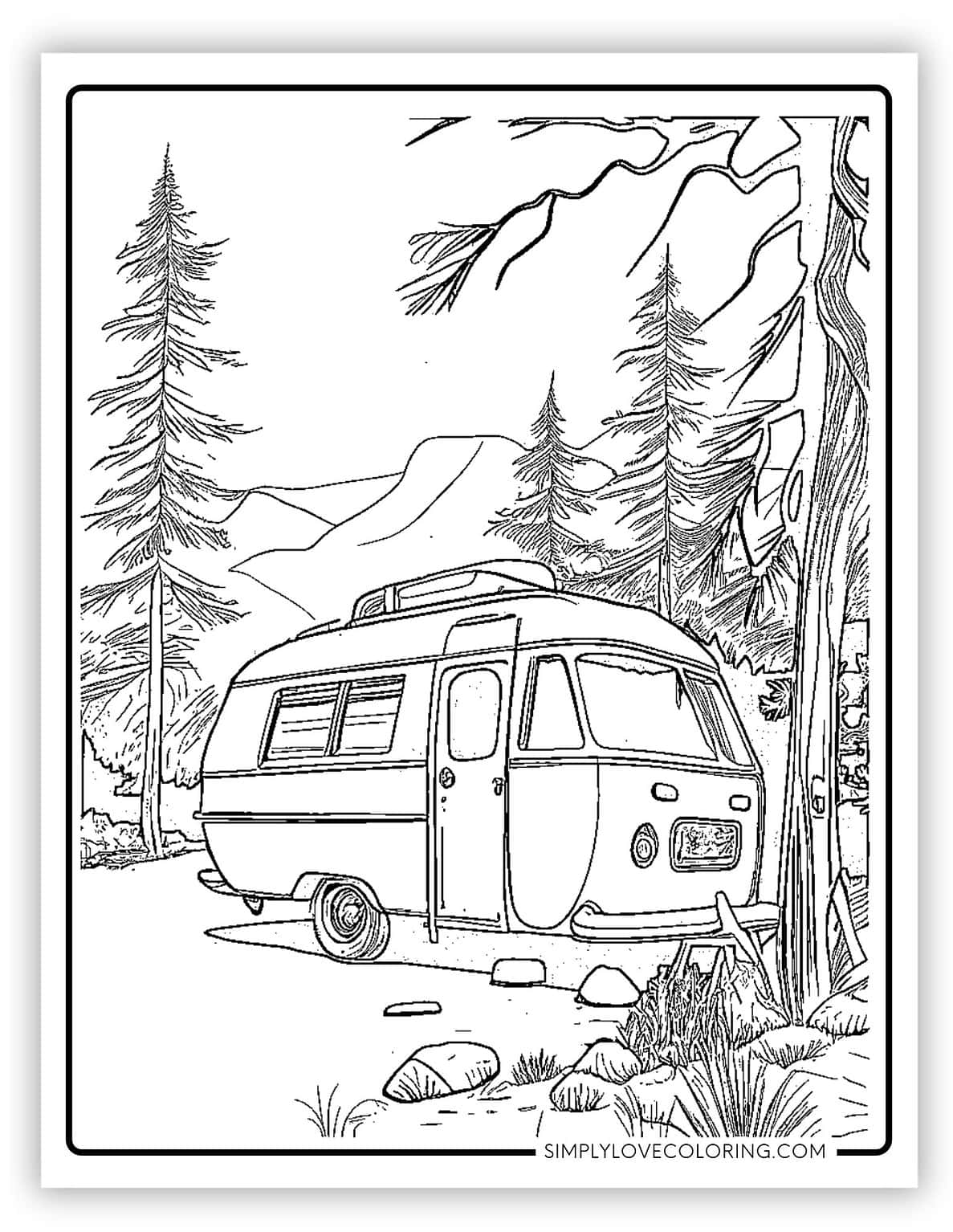 32 Camping Coloring Pages (Free PDF Printables) - Simply Love Coloring